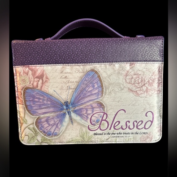 Butter | Bags | Christian Art Gifts Womens Fashion Bible Cover Blessed ...